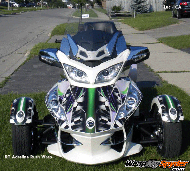CAN AM SPYDER VINYL WRAP BRP Motorcycle Decal Kits SPYDER DECALS WrapMySpyder